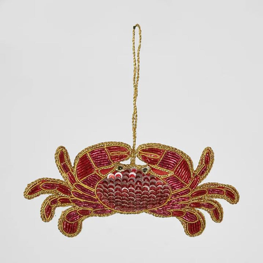 Bauble | Embroidered | Crab